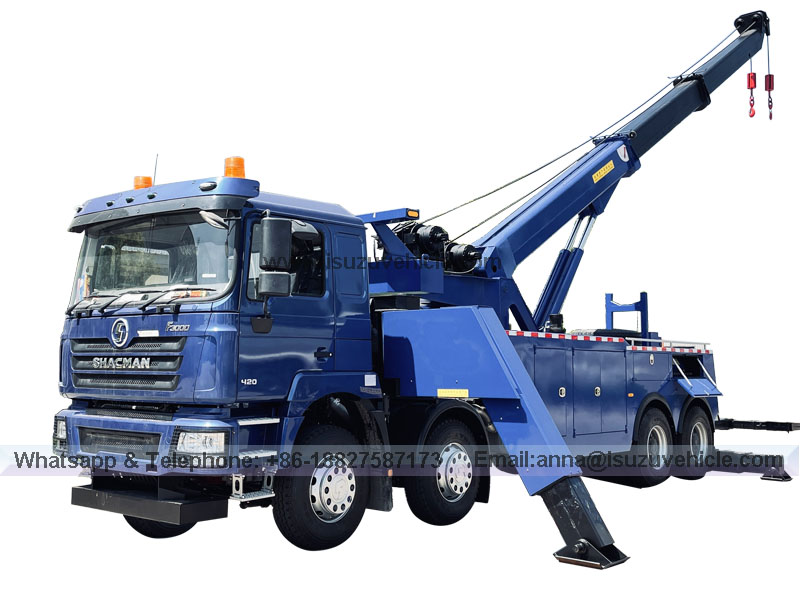 4 Axles Shacman Integrated Towing And Lifting Road Wrecker Truck - Buy ...