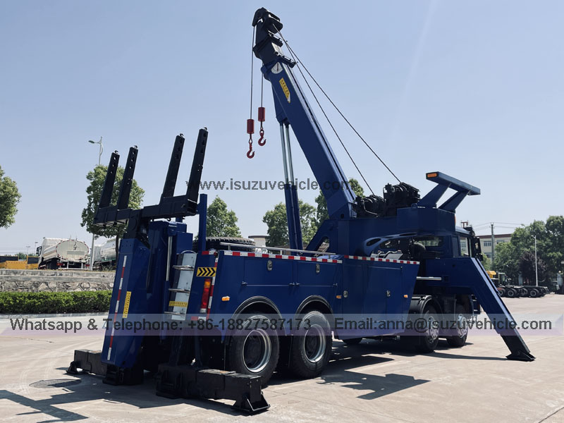 4 Axles Shacman Integrated Towing And Lifting Road Wrecker Truck - Buy ...